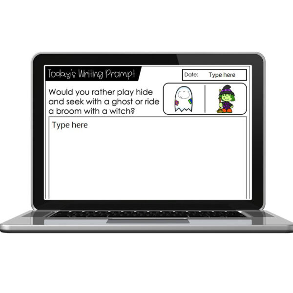 Digital Writing Prompts - October - Lucky Little Learners