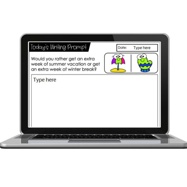Digital Writing Prompts - September - Lucky Little Learners