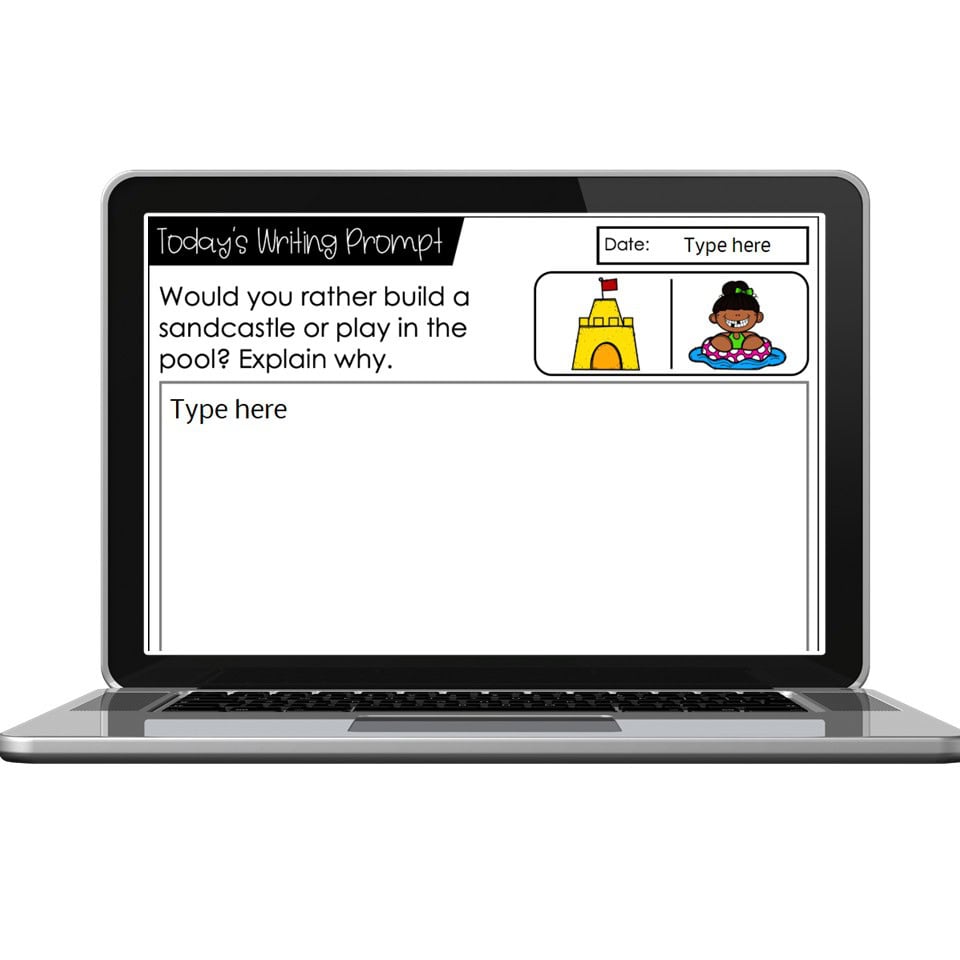 Digital Writing Prompts - Summer Months - Lucky Little Learners