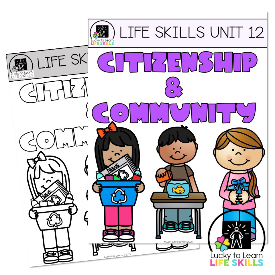 Lucky to Learn Life Skills - Unit 12 Citzienship and Community - Binder ...