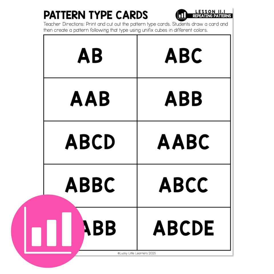Lucky to Learn Math – Lesson 11.1 - Repeating Patterns ...