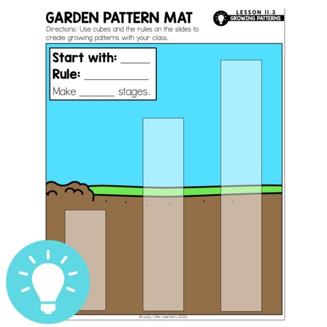 Lucky to Learn Math – Lesson 11.3 - Growing Patterns - Mini Lesson ...
