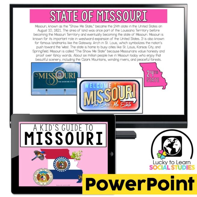 Lucky to Learn Social Studies - US States - Missouri - Teaching Slides ...