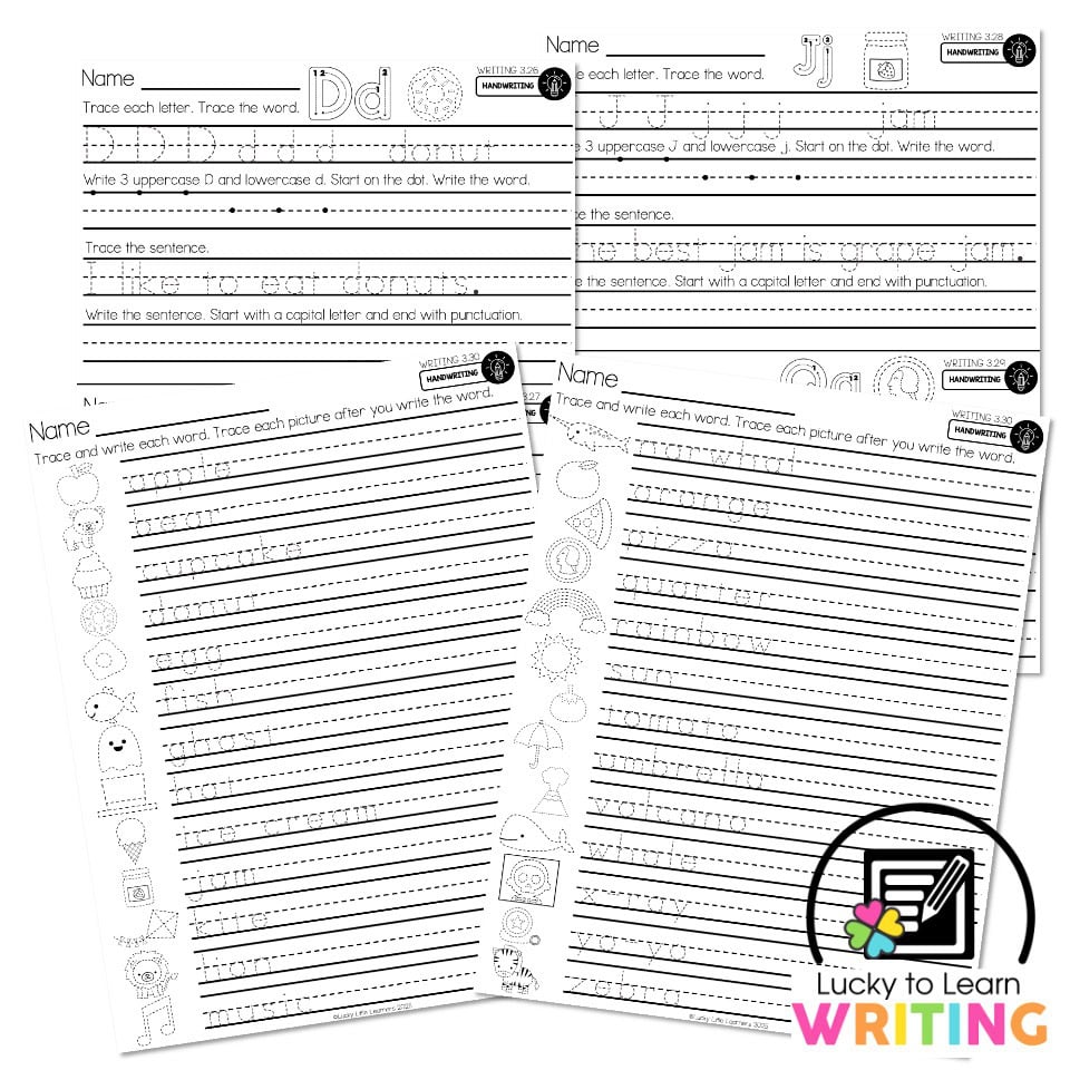 Lucky to Learn Writing 1st Grade - Unit 3 Intro to Opinion - Week 6 ...