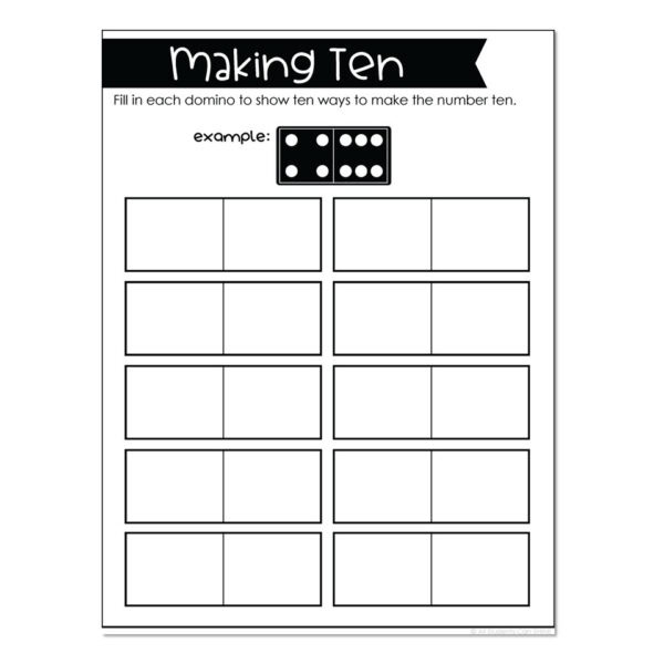 Math Printables - Making Ten - Lucky Little Learners