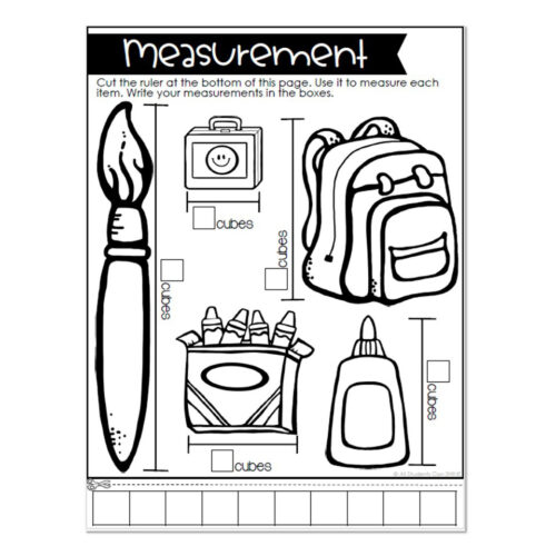 Math Printables - Measurement - Lucky Little Learners