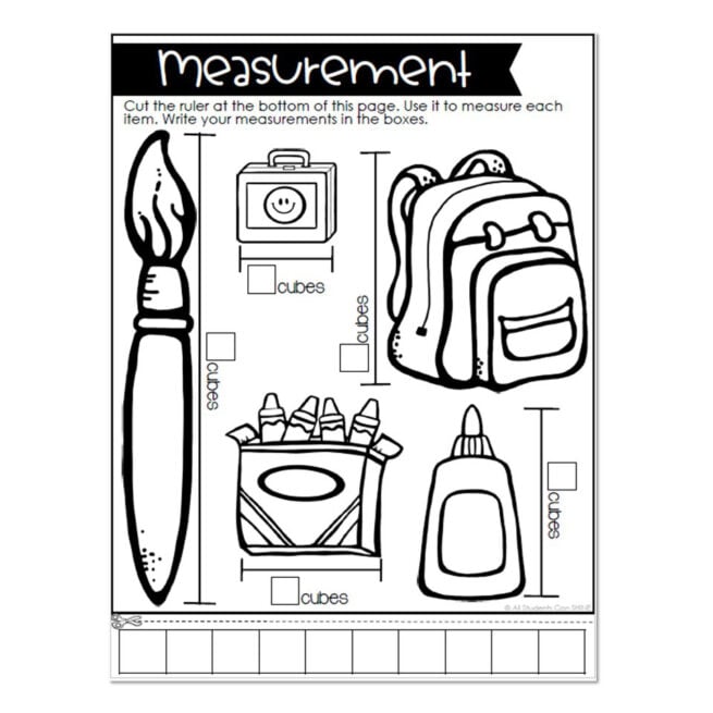 Math Printables - Measurement - Lucky Little Learners