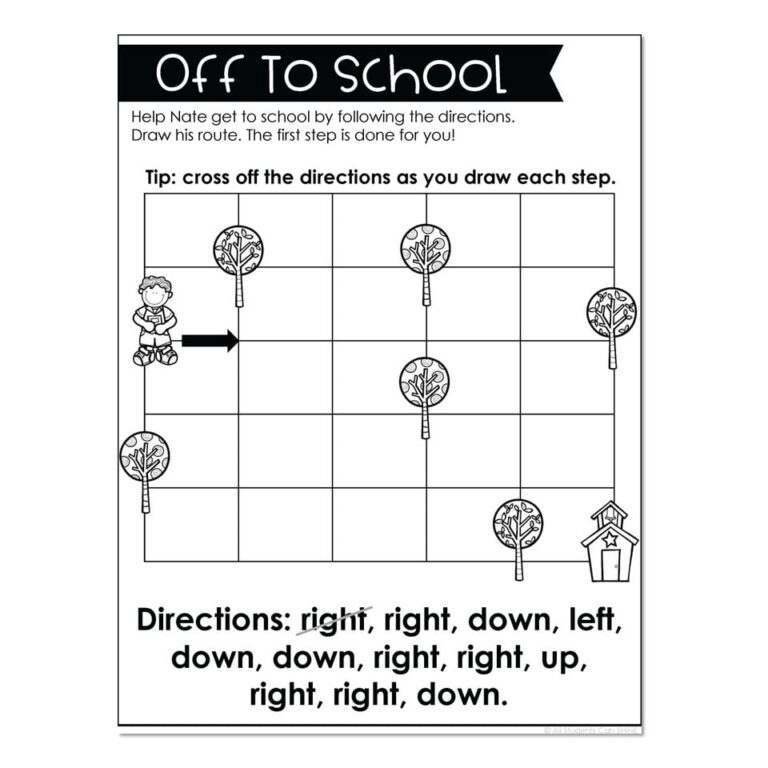 Math Printables - Off to School - Lucky Little Learners