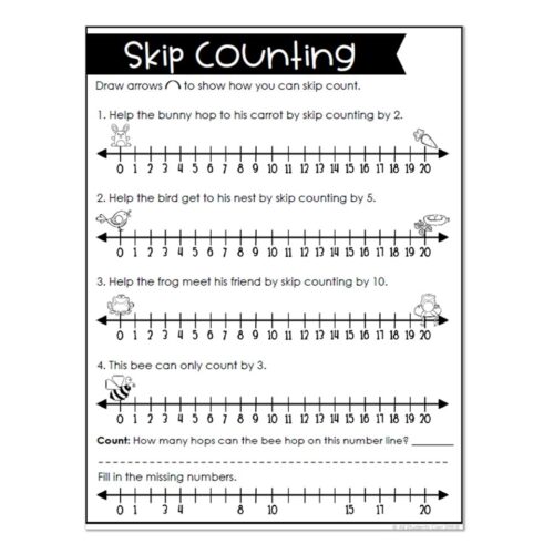 Math Printables - Skip Counting - Lucky Little Learners
