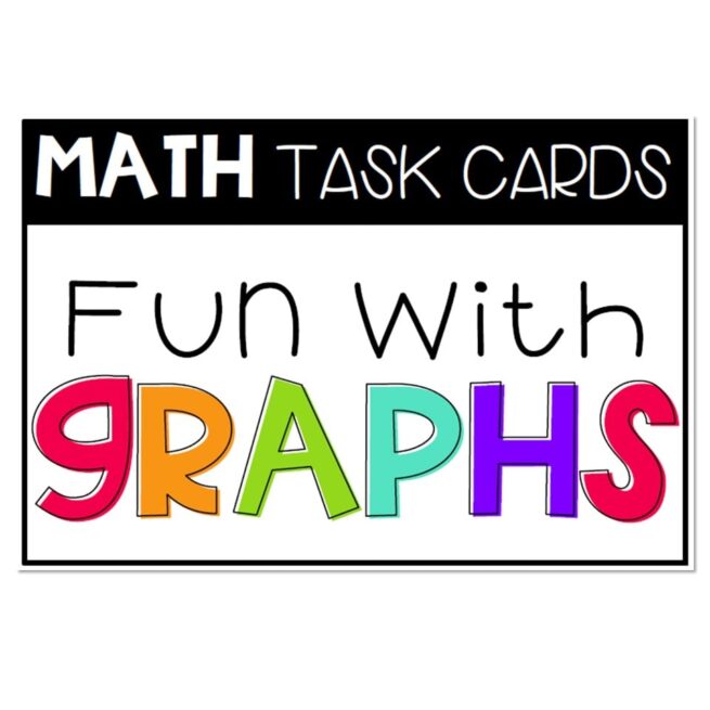 Math Task Cards - Graphing - Label - Lucky Little Learners