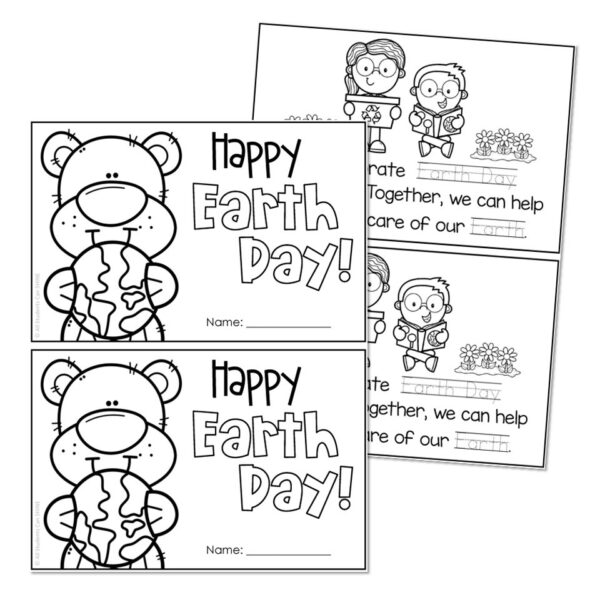 Monthly Themed Writing - April - Earth Day Mini Reader - Lucky Little ...