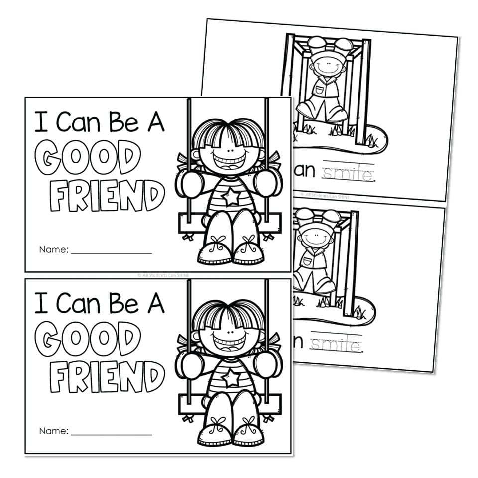 Monthly Themed Writing - August - Friendship Mini Reader - Lucky Little ...