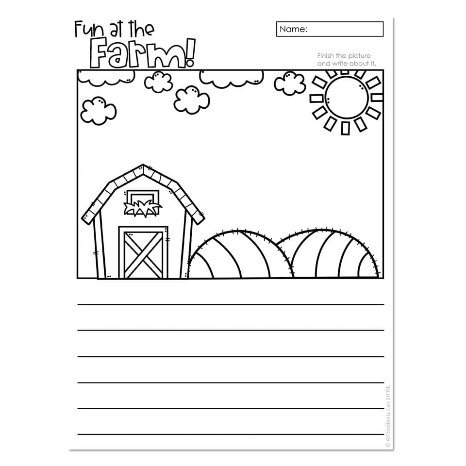 Monthly Themed Writing - June and July - Draw and Write - Fun at the ...