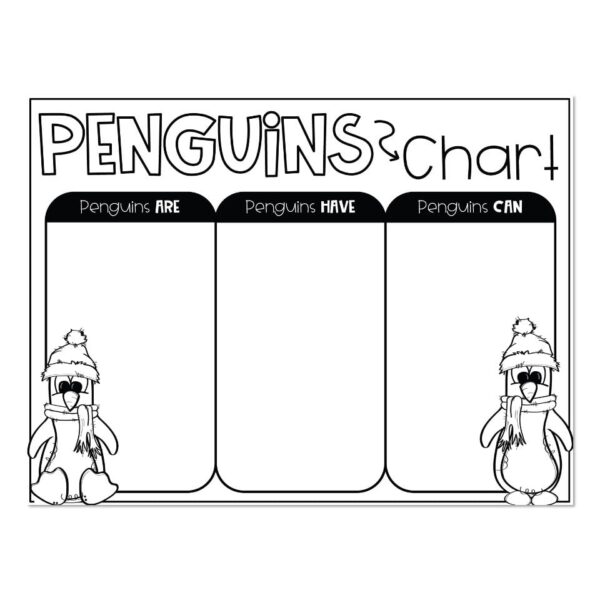 Penguins Unit - Can Have Are Penguins Chart - Lucky Little Learners