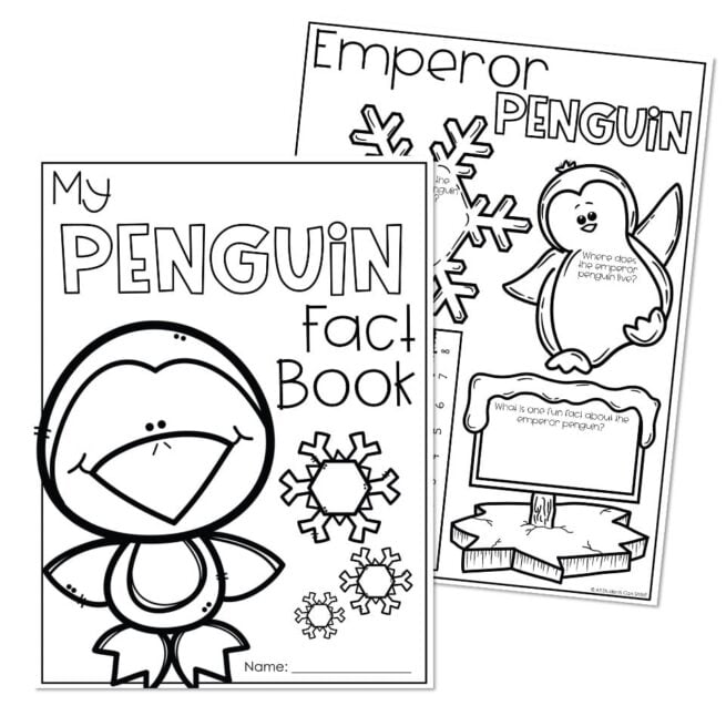 Penguins Unit - My Penguin Fact Book - Penguin Types - Lucky Little ...