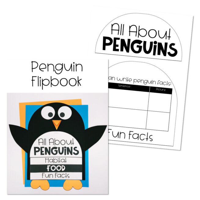 Penguins Unit - Penguin Flipbook - All About Penguins - Lucky Little ...