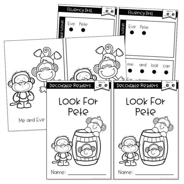 Phonics Decodable Mini Readers - CVCe E - Lucky Little Learners
