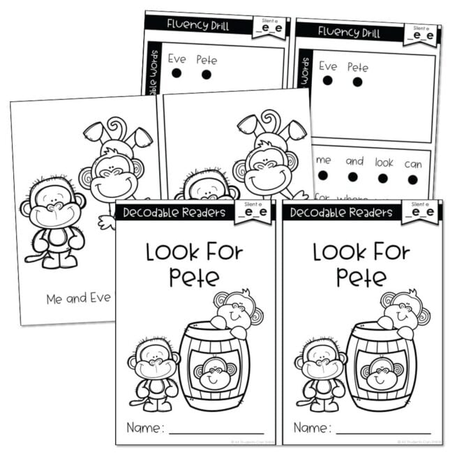 Phonics Decodable Mini Readers - CVCe E - Lucky Little Learners