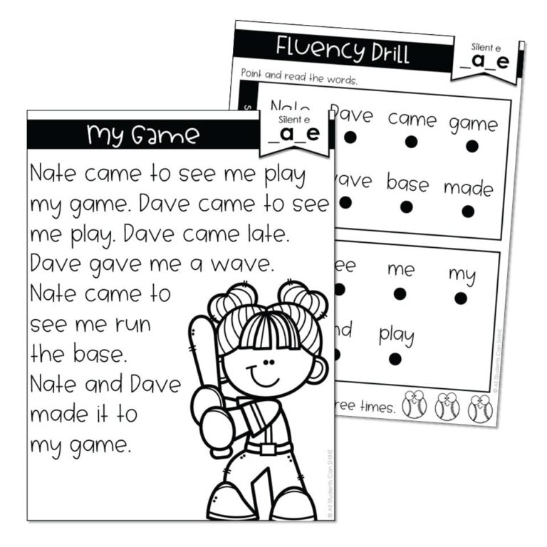 Phonics Decodable One Page Readers - CVCe A - Lucky Little Learners