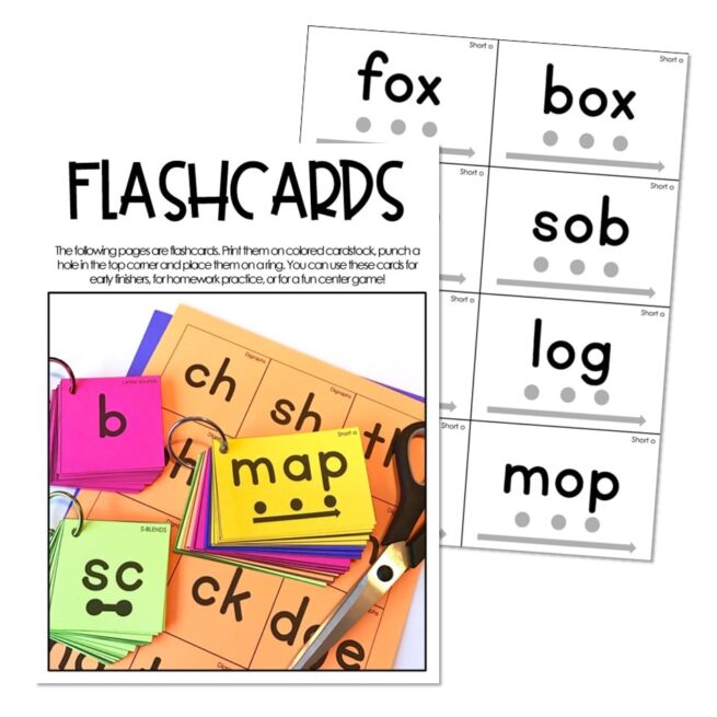 Reading Intervention - Flashcards - Sound Recognition - CVC Short O ...