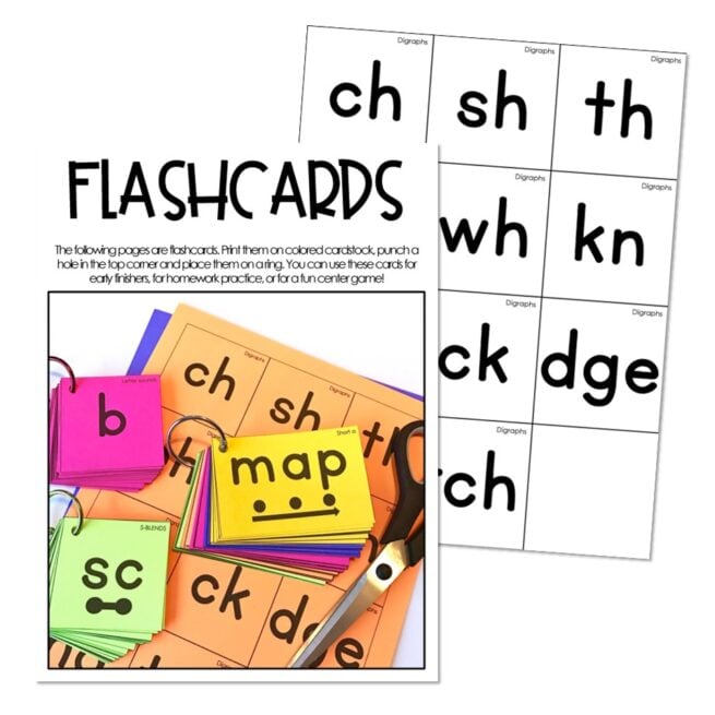 Reading Intervention - Flashcards - Sound Recognition - Digraphs ...