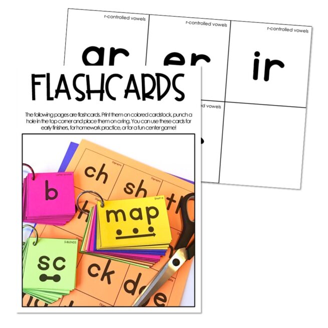 Reading Intervention - Flashcards - Sound Recognition - R-Controlled ...