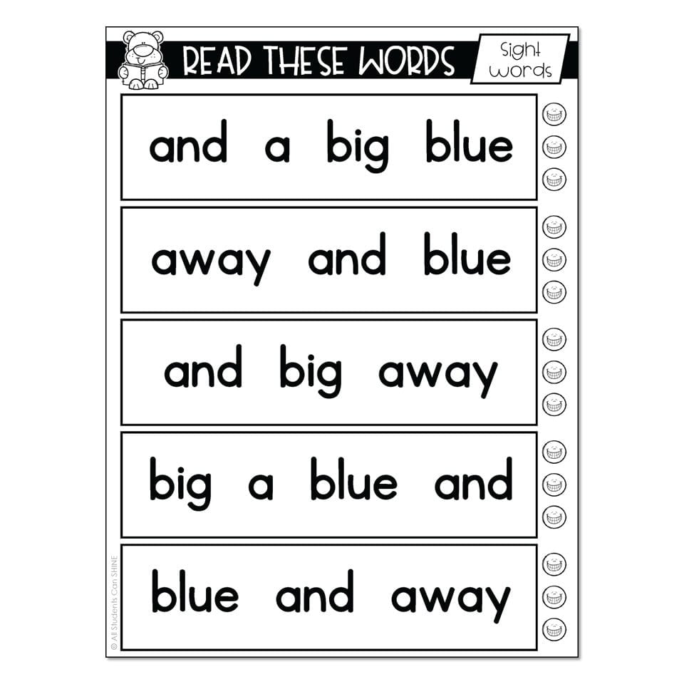 Reading Intervention - Sound Recognition - Sight Words - Lucky Little ...