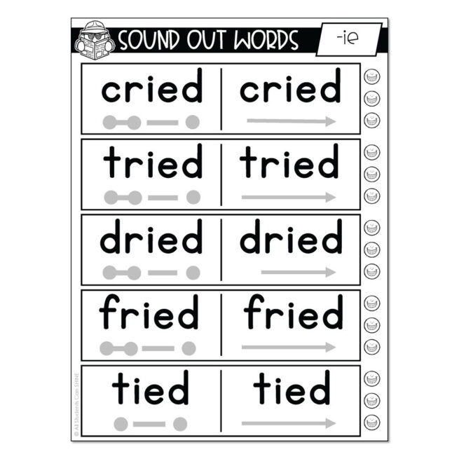 Reading Intervention - Sound Recognition - Vowel Teams - IE - Lucky ...