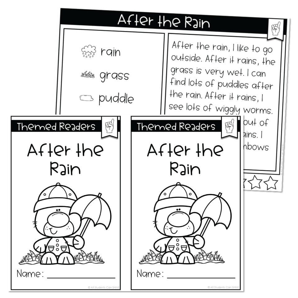 Themed Readers - After the Rain - Lucky Little Learners