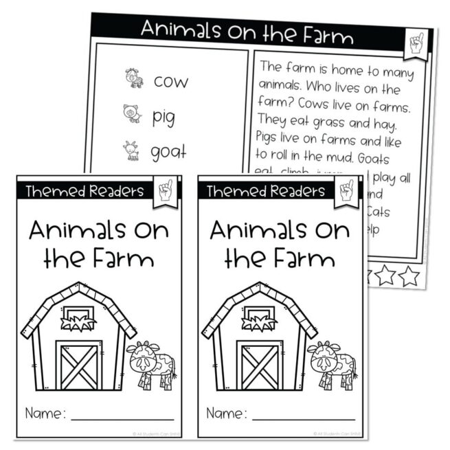 Themed Readers - Animals on the Farm - Lucky Little Learners