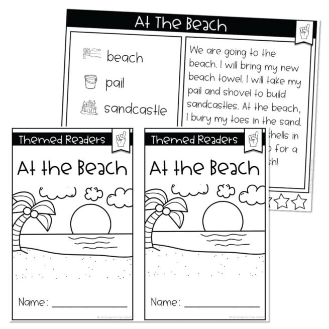 Themed Readers - At the Beach - Lucky Little Learners