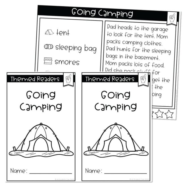 Themed Readers - Going Camping - Lucky Little Learners