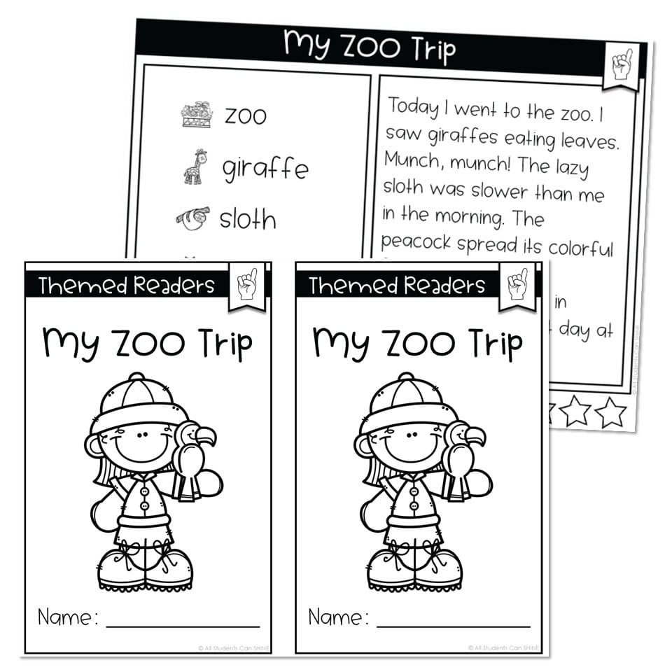 Themed Readers - My Zoo Trip - Lucky Little Learners