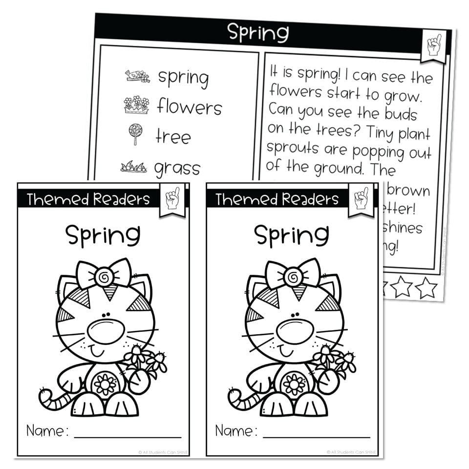 Themed Readers - Spring - Lucky Little Learners