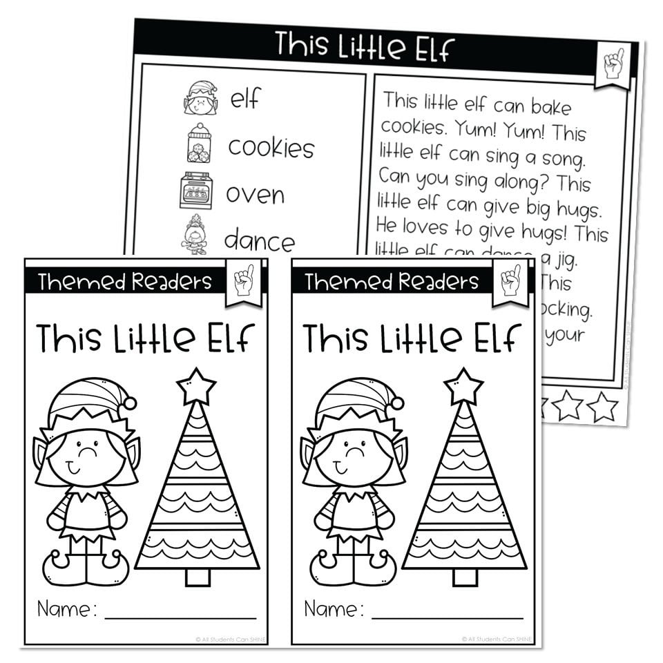 Themed Readers - This Little Elf - Lucky Little Learners