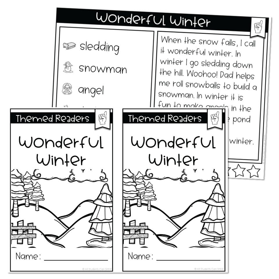 Themed Readers - Wonderful Winter - Lucky Little Learners