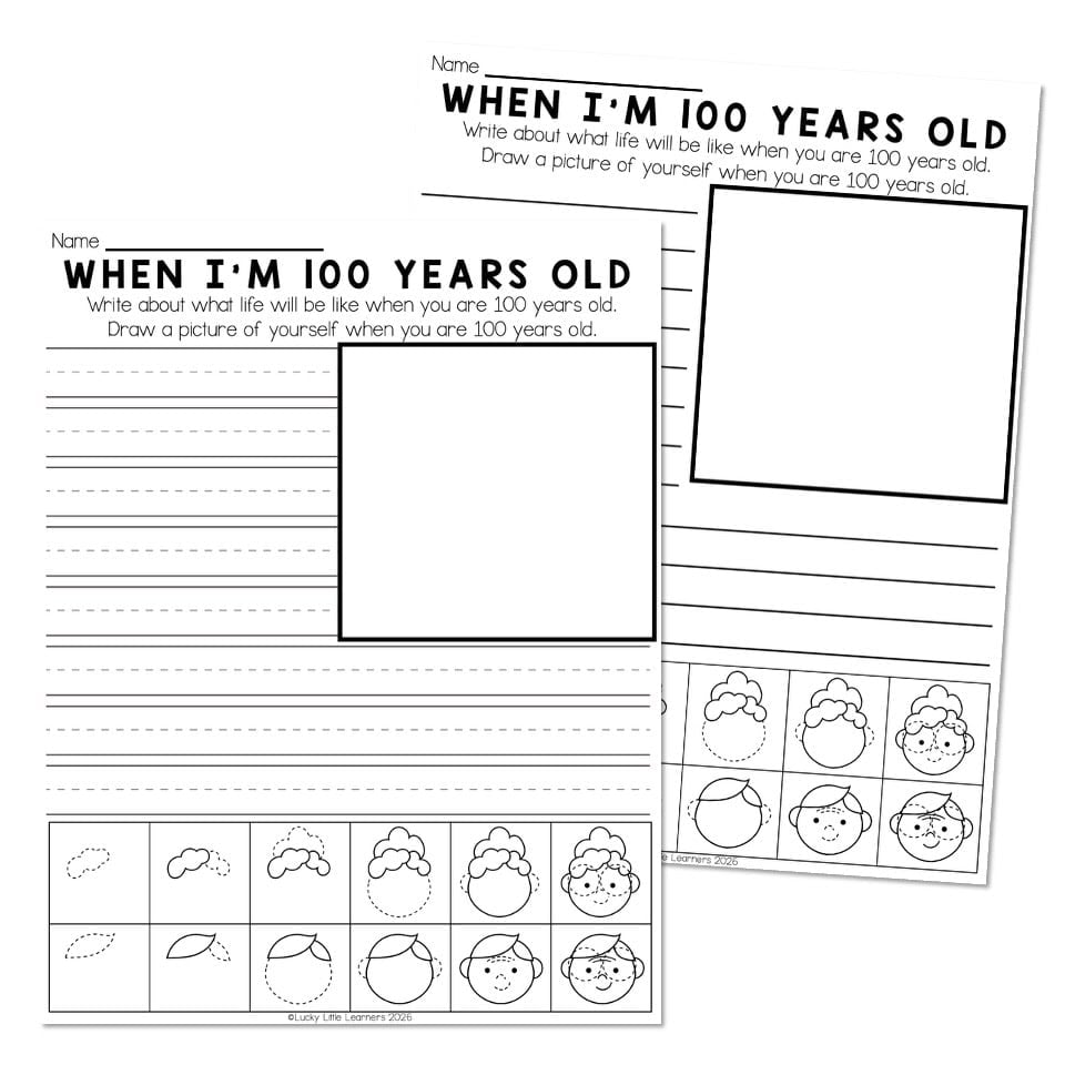 100th Day of School Activities - When I'm 100 Years Old - Directed ...