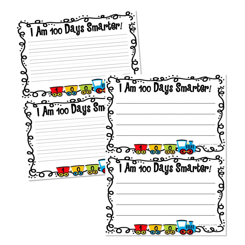 100th Day of School - I Am 100 Days Smarter - Lucky Little Learners