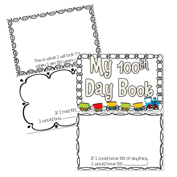 100th Day of School - My 100th Day Book - Lucky Little Learners