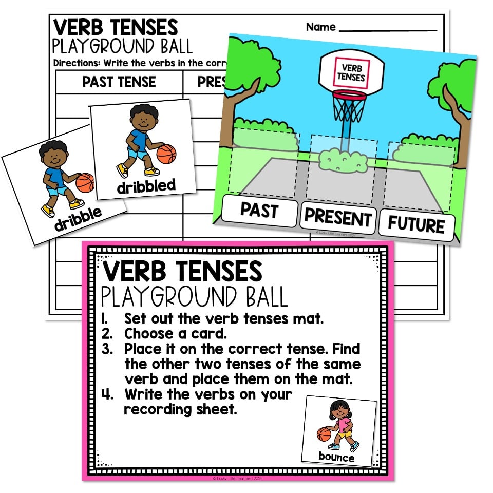 Basketball Transformation - Grammar Center - Verb Tenses - Playground ...