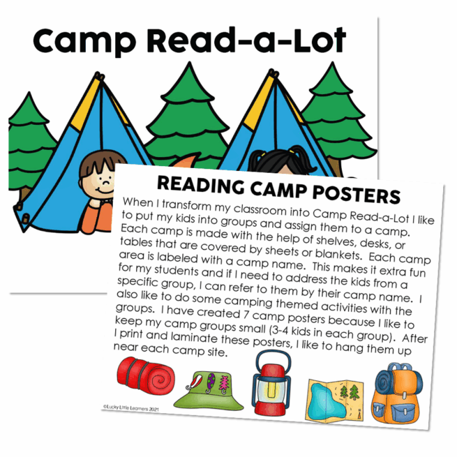Camp Read a Lot - Camp Posters - Lucky Little Learners