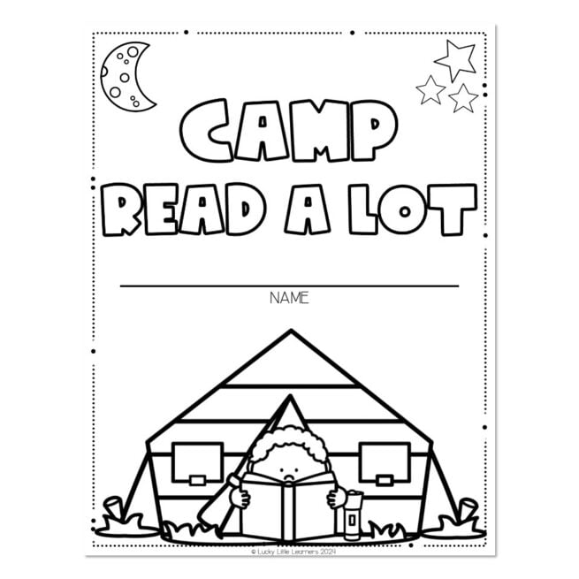 Camp Read a Lot - Packet Cover - Lucky Little Learners