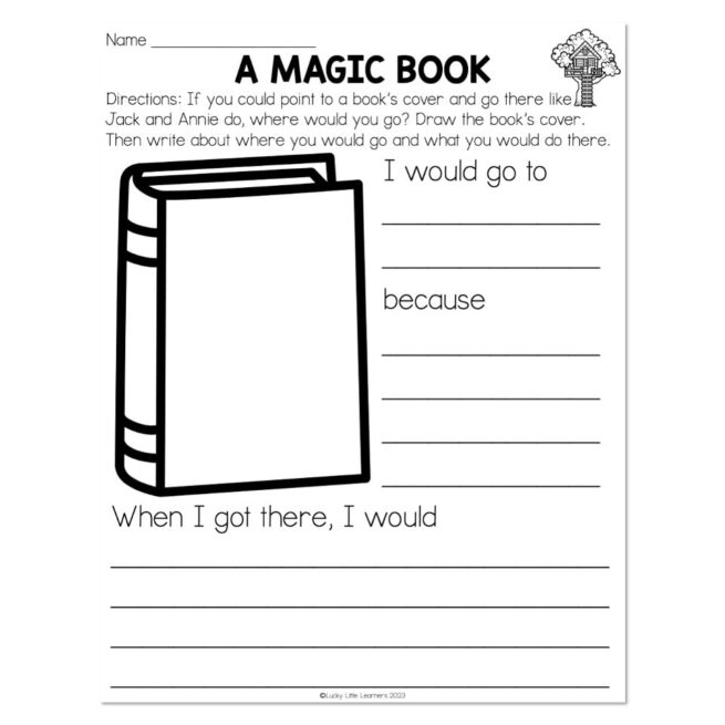 Chapter Book Companion - Magic Tree House - A Magic Book - Lucky Little ...
