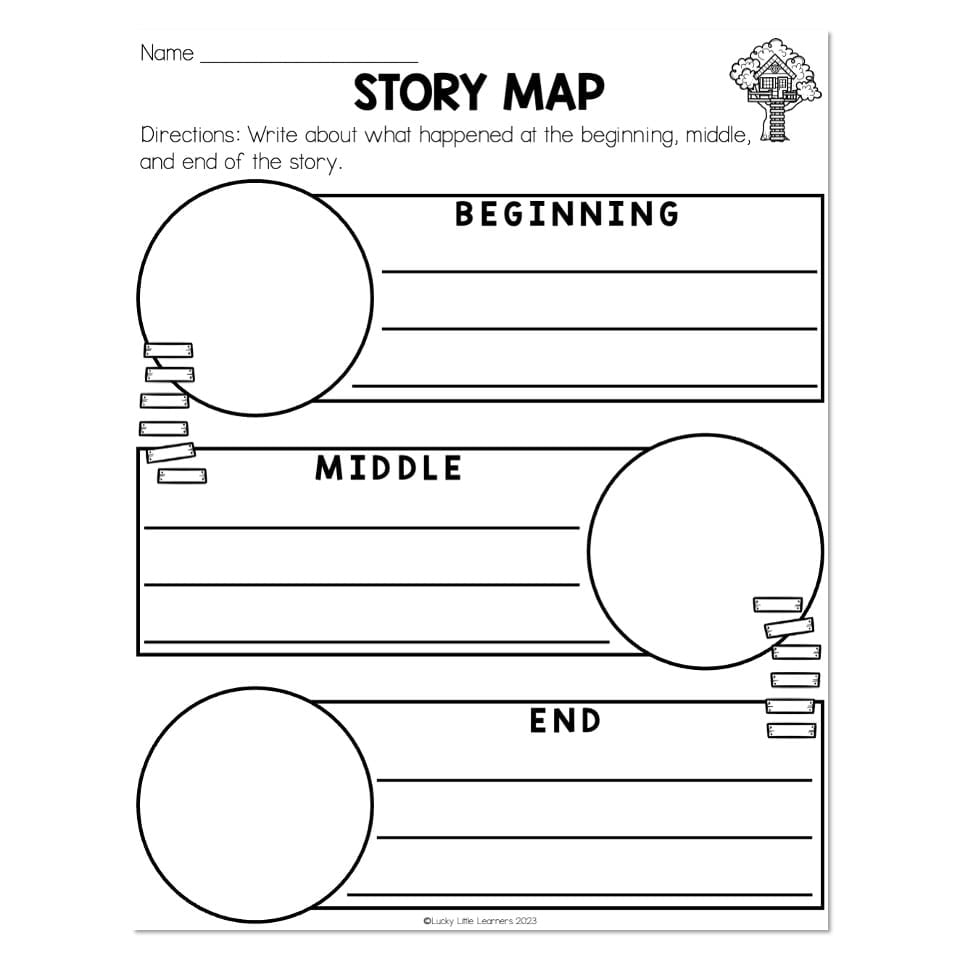 Chapter Book Companion - Magic Tree House - Story Map - Lucky Little ...