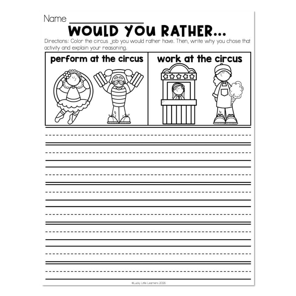 Circus Transformation - Writing - Would You Rather Perform at the ...
