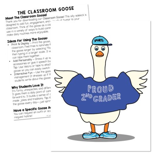 Classroom Goose and Back to School Outfit - Lucky Little Learners