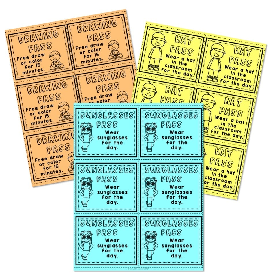 Classroom Setup – Back to School Resources – Behavior Reward Coupons ...