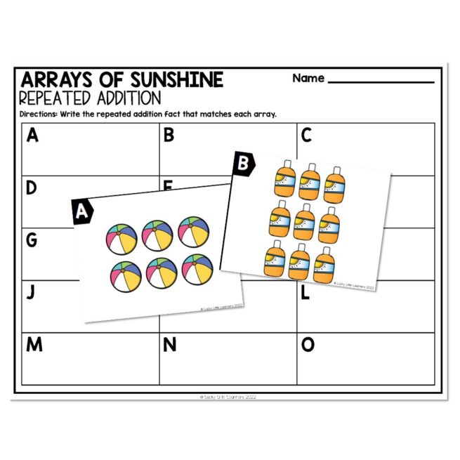 Classroom Transformation - Beach Day - Arrays of Sunshine - Repeated ...