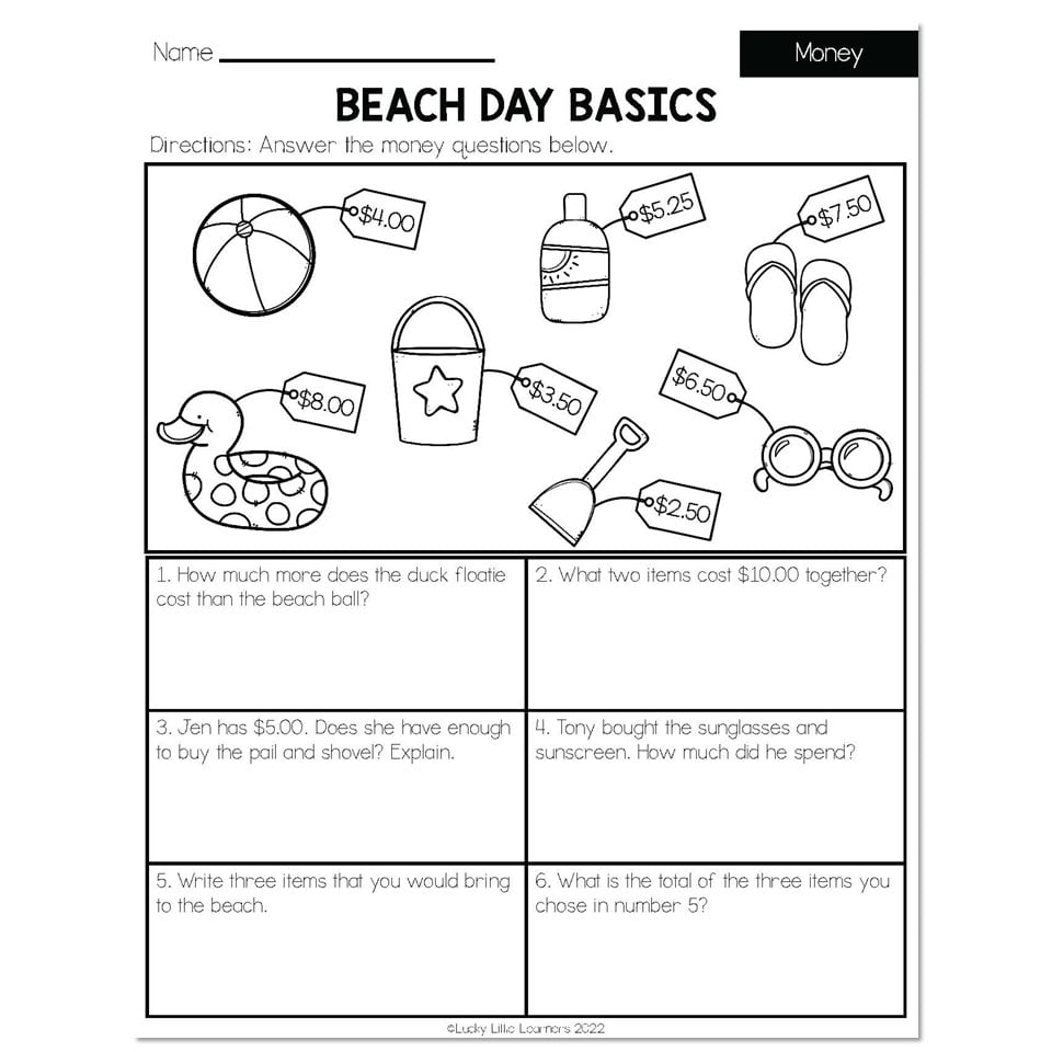 Classroom Transformation - Beach Day - Beach Day Basics - Lucky Little ...