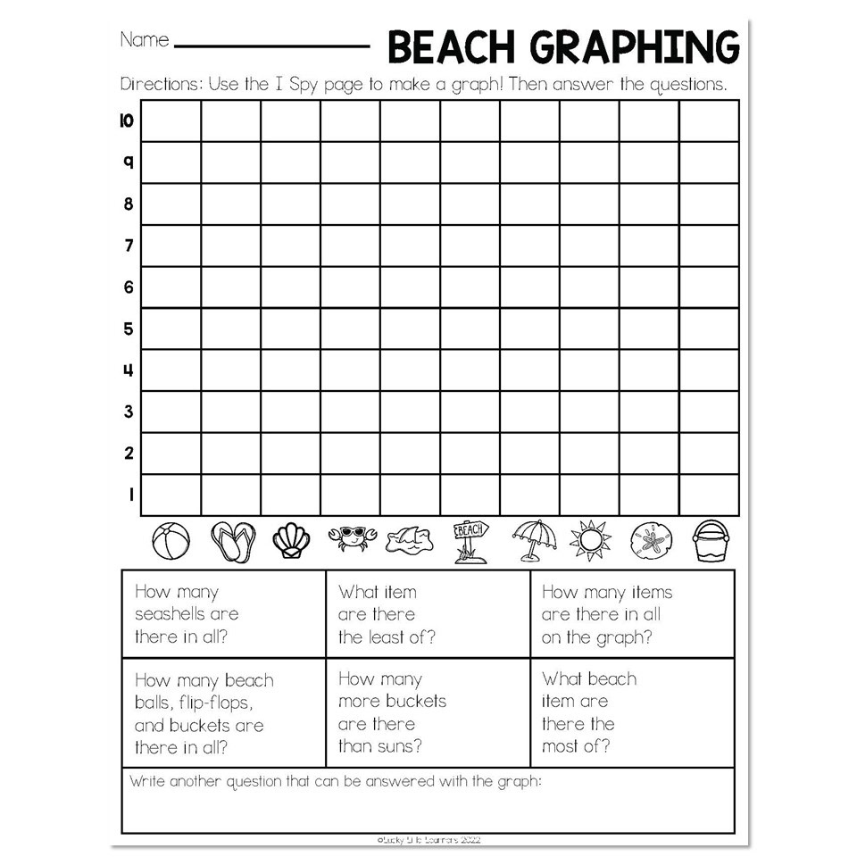 Classroom Transformation - Beach Day - Beach Graphing - Lucky Little ...